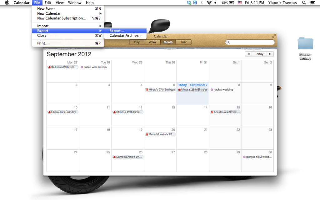 Transfer Calendar from iCloud to Microsoft Outlook - YIANNIS TSENTAS