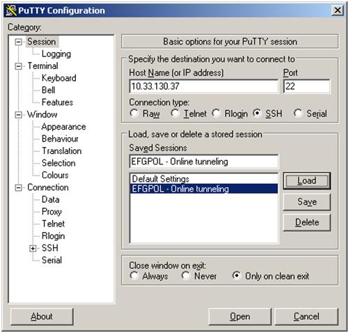 PuTTY SSH Tunneling - YIANNIS TSENTAS PuTTY SSH Tunneling - YIANNIS TSENTAS